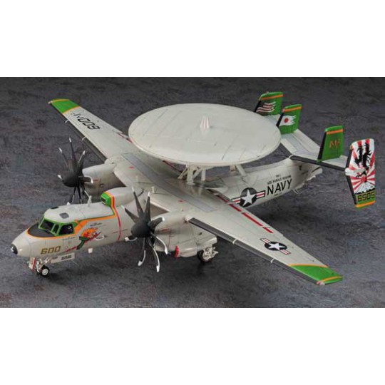 Plastic plane model E-2C USS R. Reagan 1/72 - Scientific-MHD