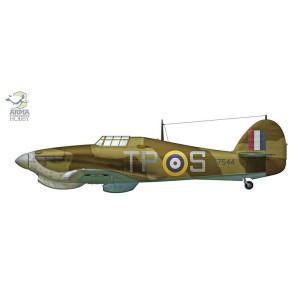 Hurricane plastic plane model MK I too french limited edition 1/72 ...
