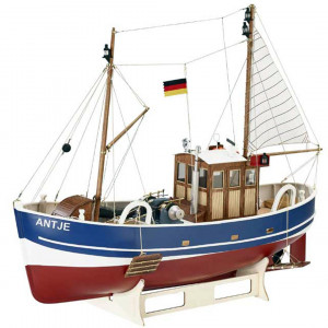 Radio-controlled electric boat ANTJE fishing boat kit 1:20