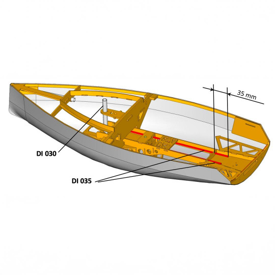 Drago RC Sailing Boat 1/6 – Radio Controlled Sailboat Kit