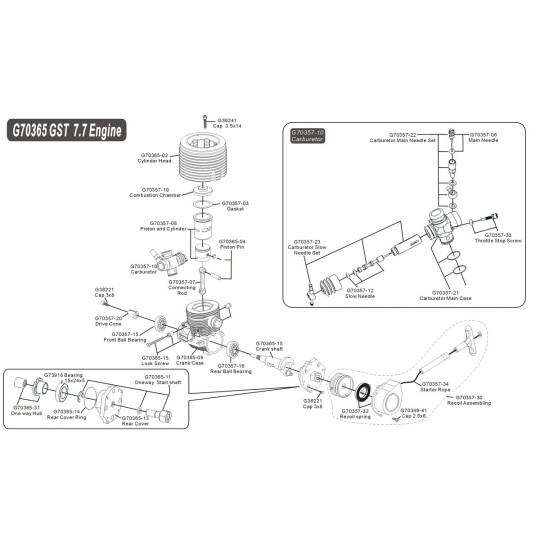 Radio heat engine engine CEN NX76 Genesis .46 - Scientific-MHD